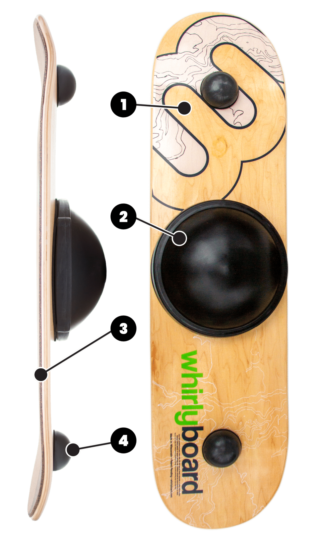 Whirly Board Wooden Balance Board - Whirly Board